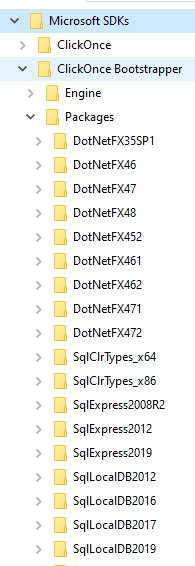Product Xml And Package Xml Files For Non Localdb Sql Server 2019