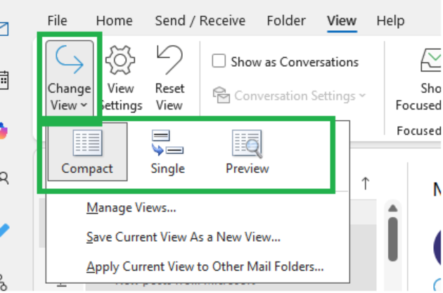 How to fix my inbox layout on Outlook - Microsoft Q&A