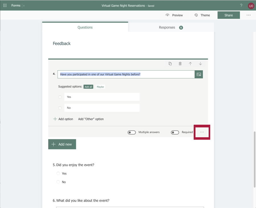 Microsoft Form - Microsoft Q&A