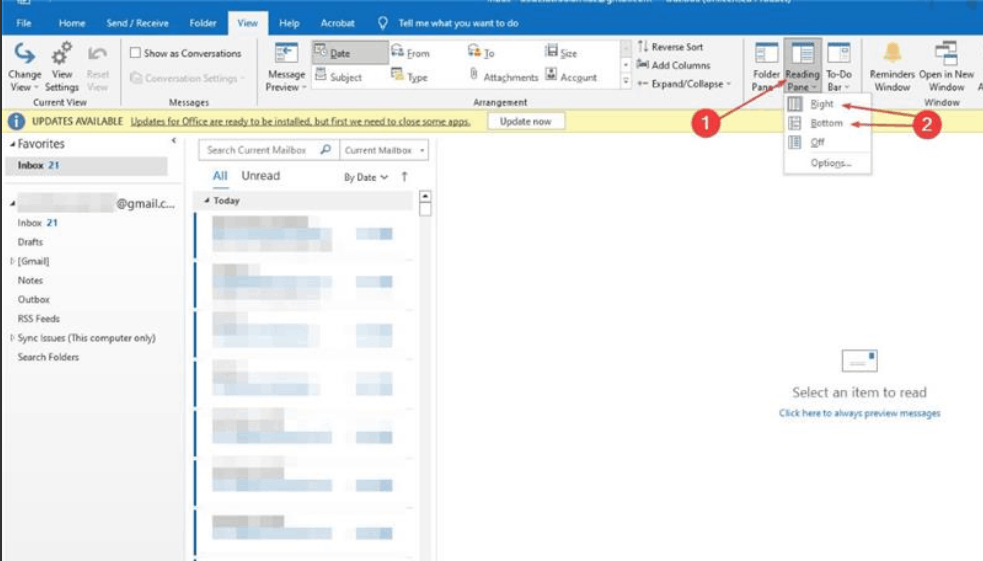 New Outlook NOT displaying Message Previews even though it is selected ...