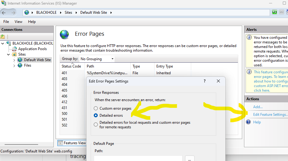 Error 500.19 in server with IIS 10 after deployment a new version of a ...