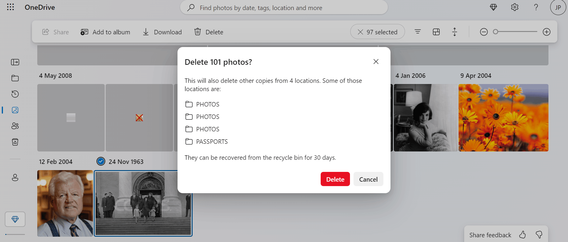 Why does OneDrive have my personal photos and how do I safely delete ...