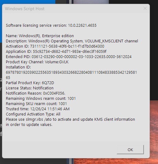 Windows can't activate right now. Error code: 0x800705B4. - Microsoft Q&A