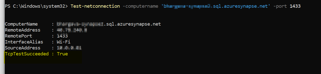 Unable to connect to dedicated pool through Synapse Data Studio or SSMS ...