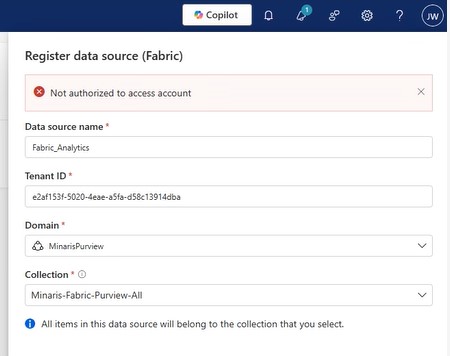Error when connecting the Microsoft Fabric - Microsoft Q&A