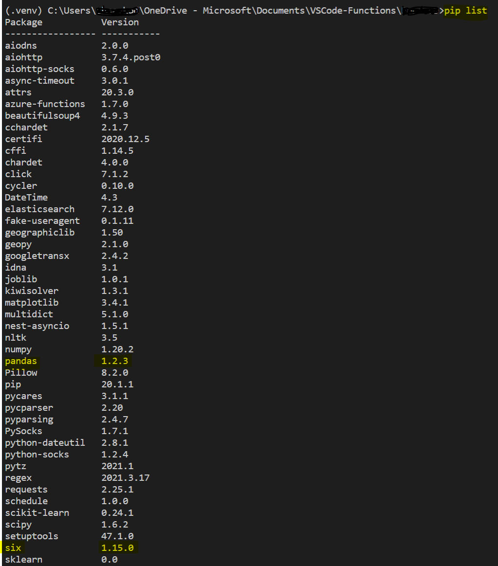 Pandas Import Causing Problems With Azure Function Microsoft Qanda
