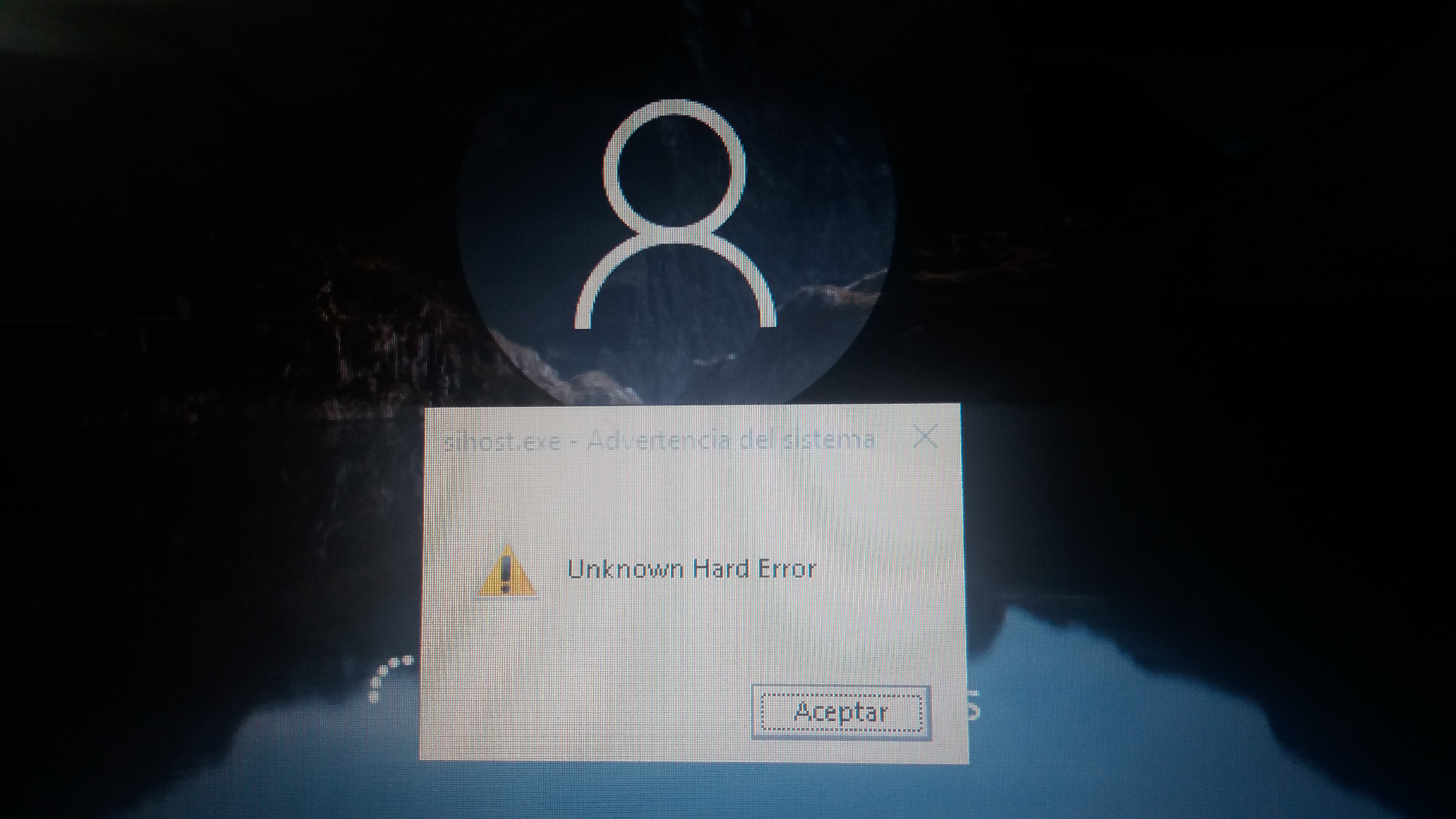 Windows 10 ≈ Error "Advertencia del sistema - Unknown Hard Error ...