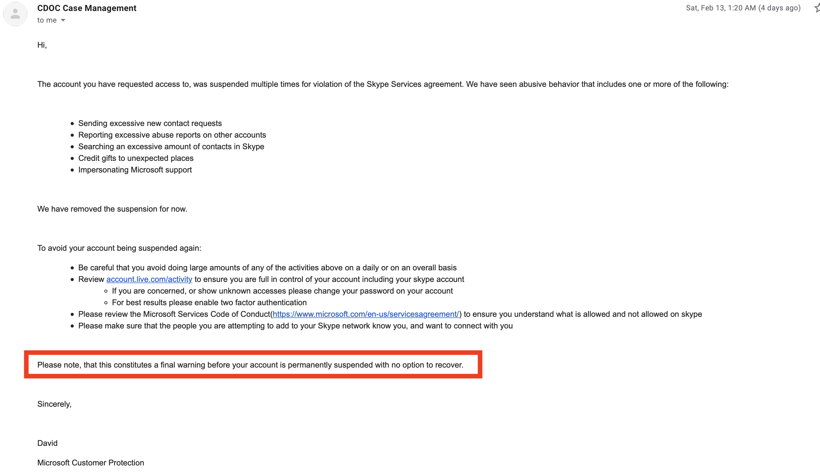 Permanently Banned from Email Account of 15 YEARS, Please PLEASE Help ...
