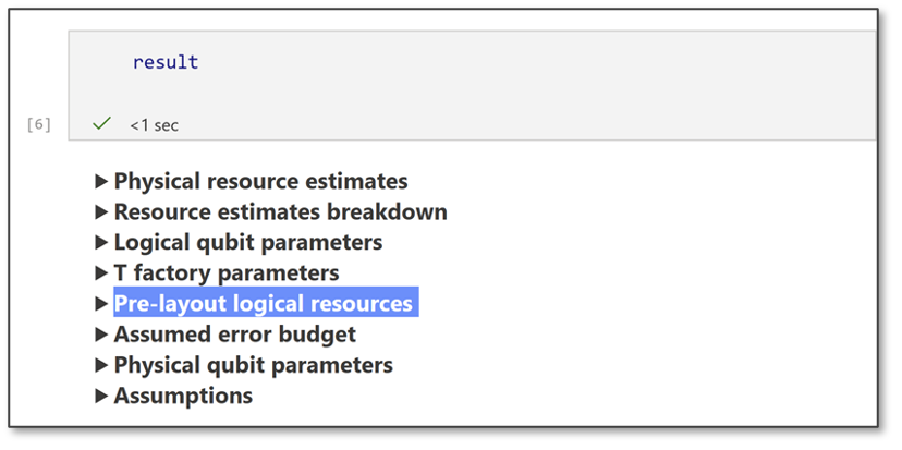 How to get only logical quantum resource estimations? - Microsoft Q&A