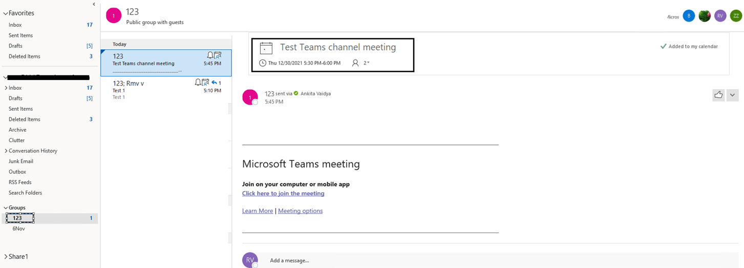 Teams channel meeting responses not being received - Microsoft Q&A