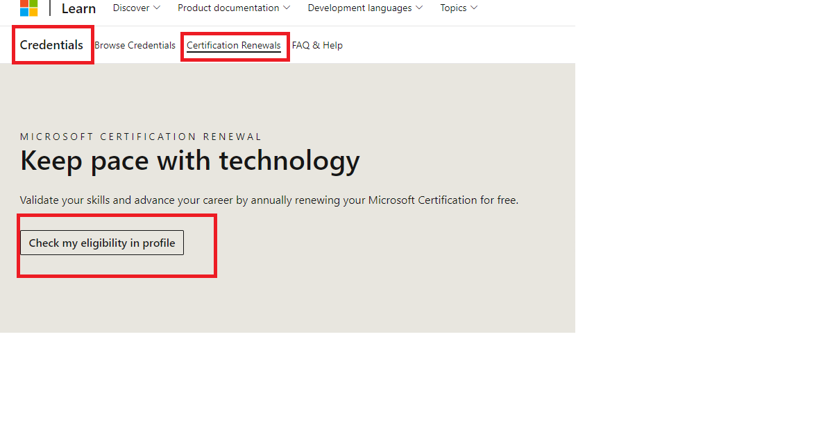 Missing Certification tab - Microsoft Q&A