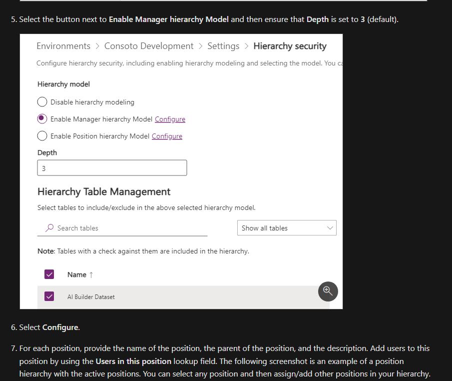 Potential Issue With Dataverse Training Create A Position Hierarchy Microsoft Qanda