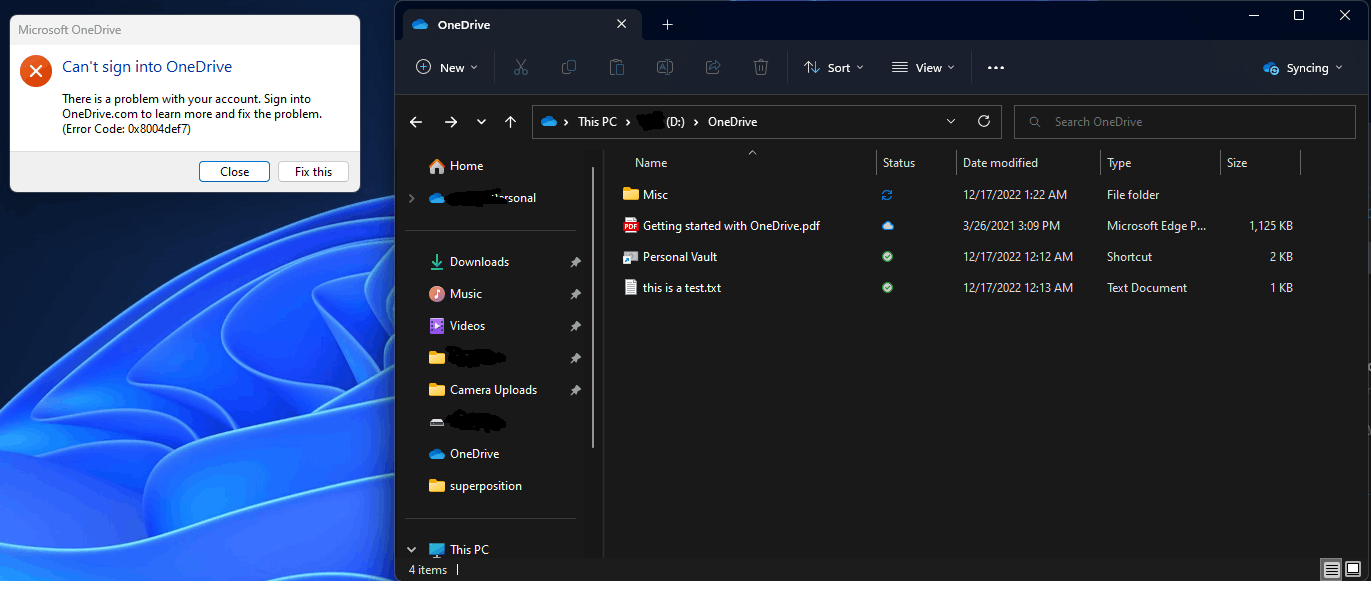 Problems signing and staying signed into onedrive - Microsoft Q&A