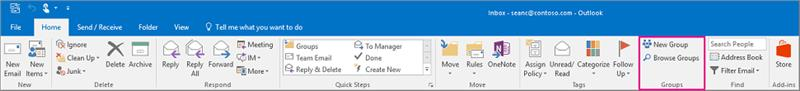 how to find a group in outlook - Microsoft Q&A