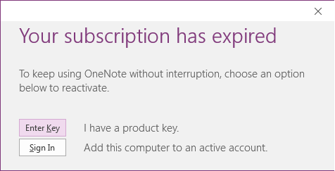 Your Subscription has expired. - Microsoft Q&A
