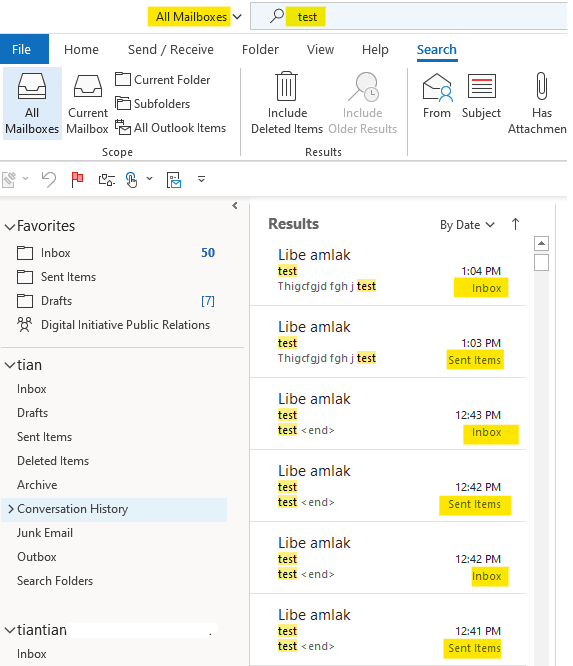 How to define view for Outlook Search Results - Microsoft Q&A