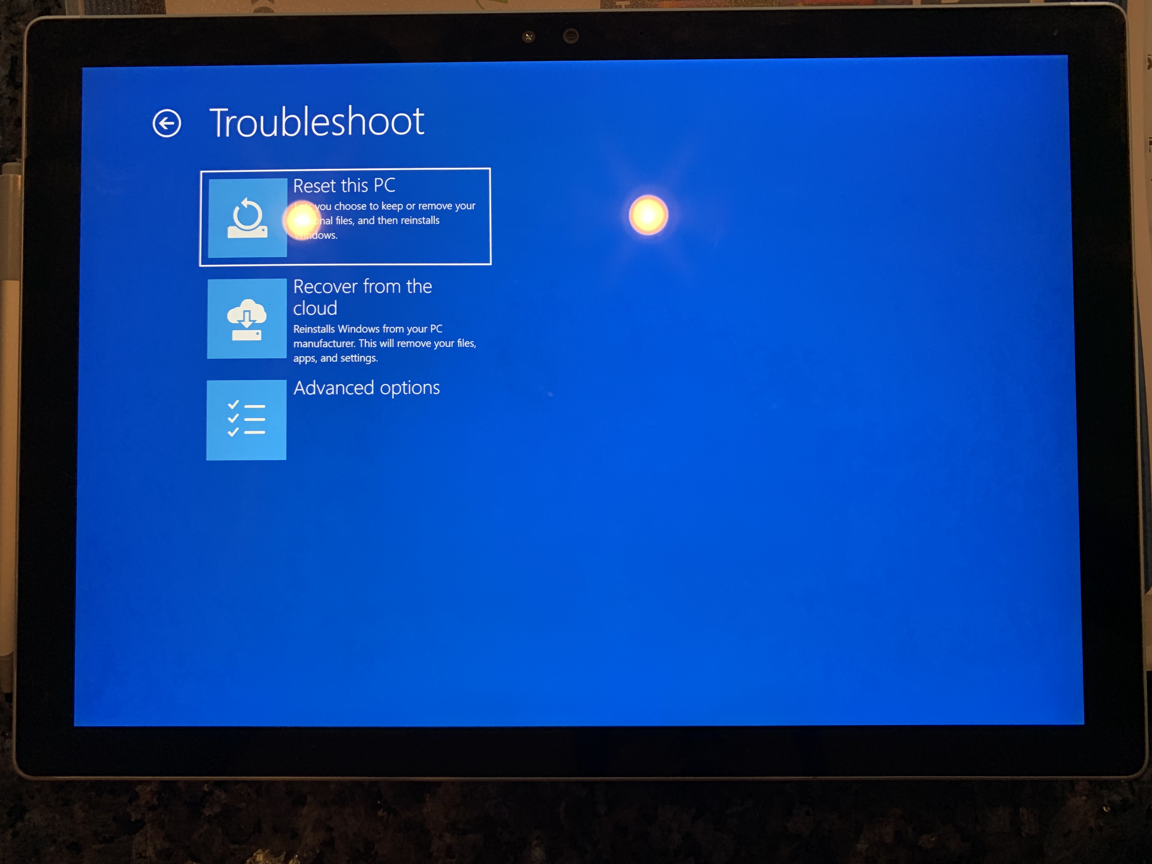 Surface Pro Wont Reset Or Boot Up - Microsoft Q&A