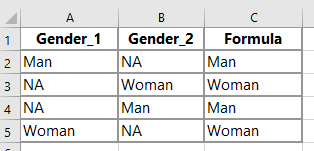 Formula to replace specific values in one column with corresponding values in a different column ...