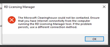 Remote Desktop Services License Activation - Microsoft Q&A