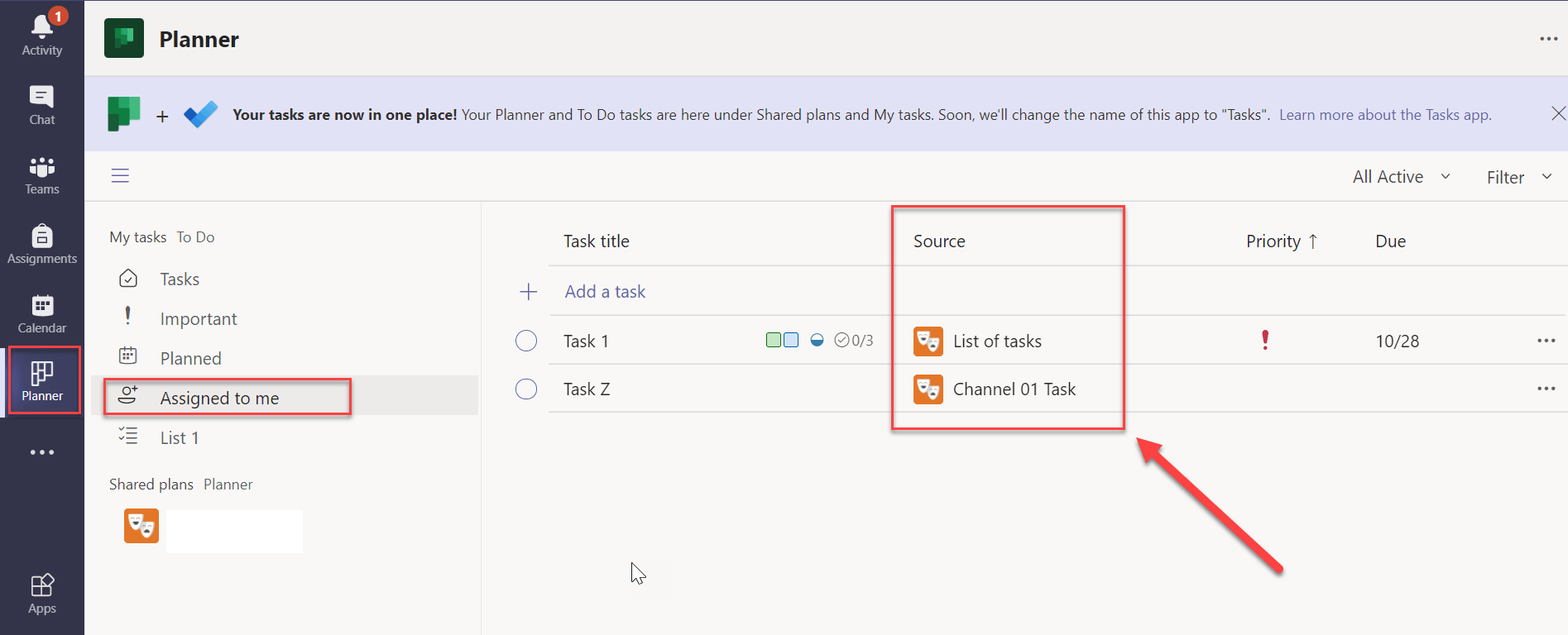how to identify the channel of my tasks? - Microsoft Q&A