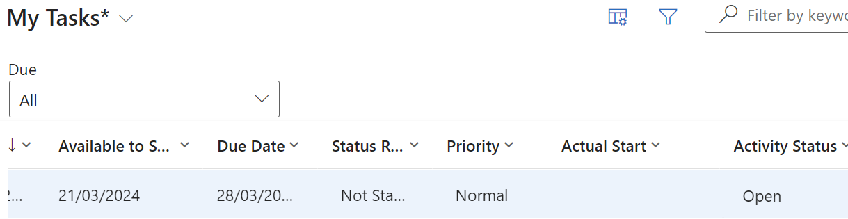 Customer Service Cases. You can create Tasks. How does the Task field ...