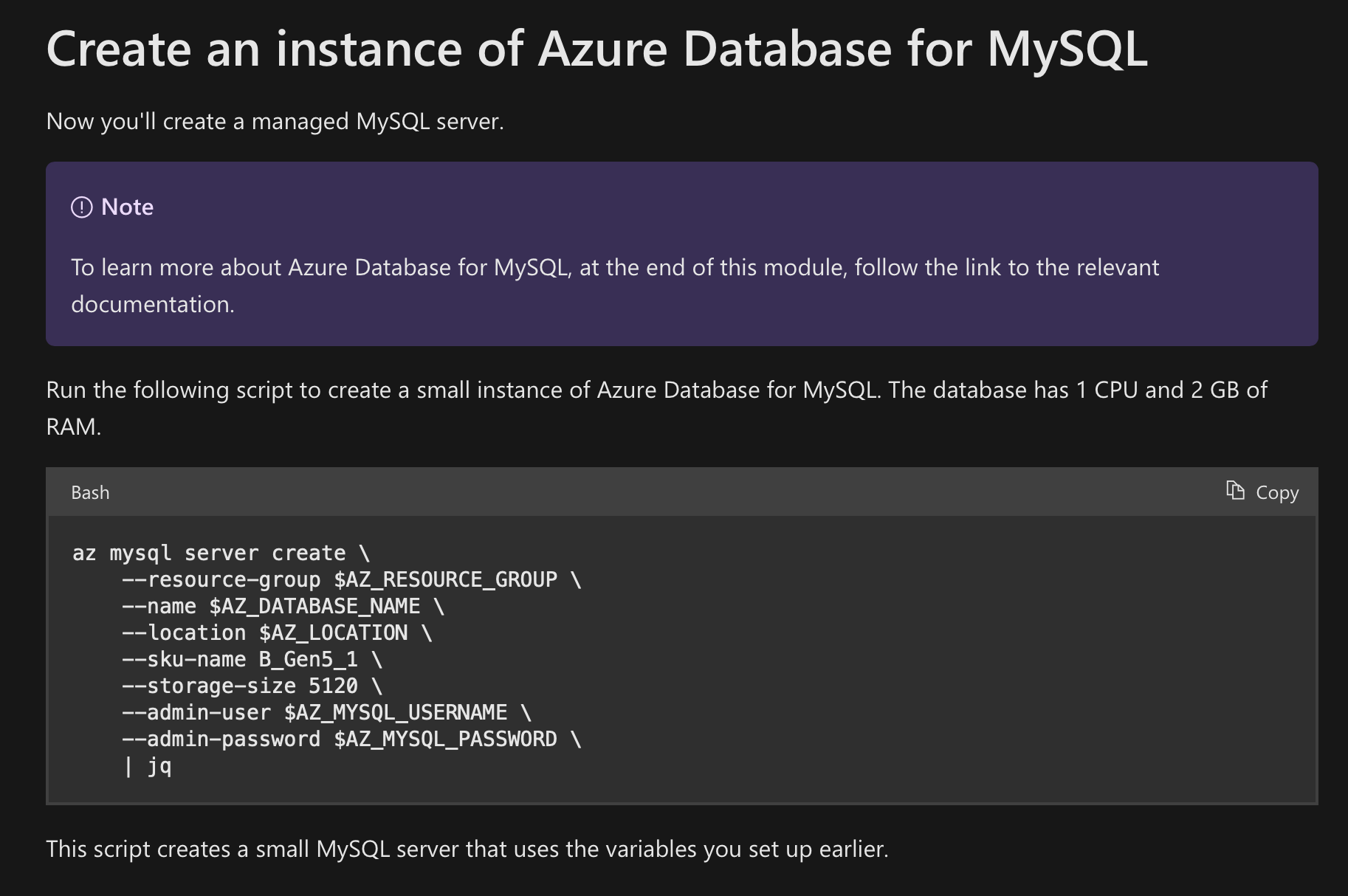 How do I create a flexible sql Server in my bash terminal? (Terminal ...