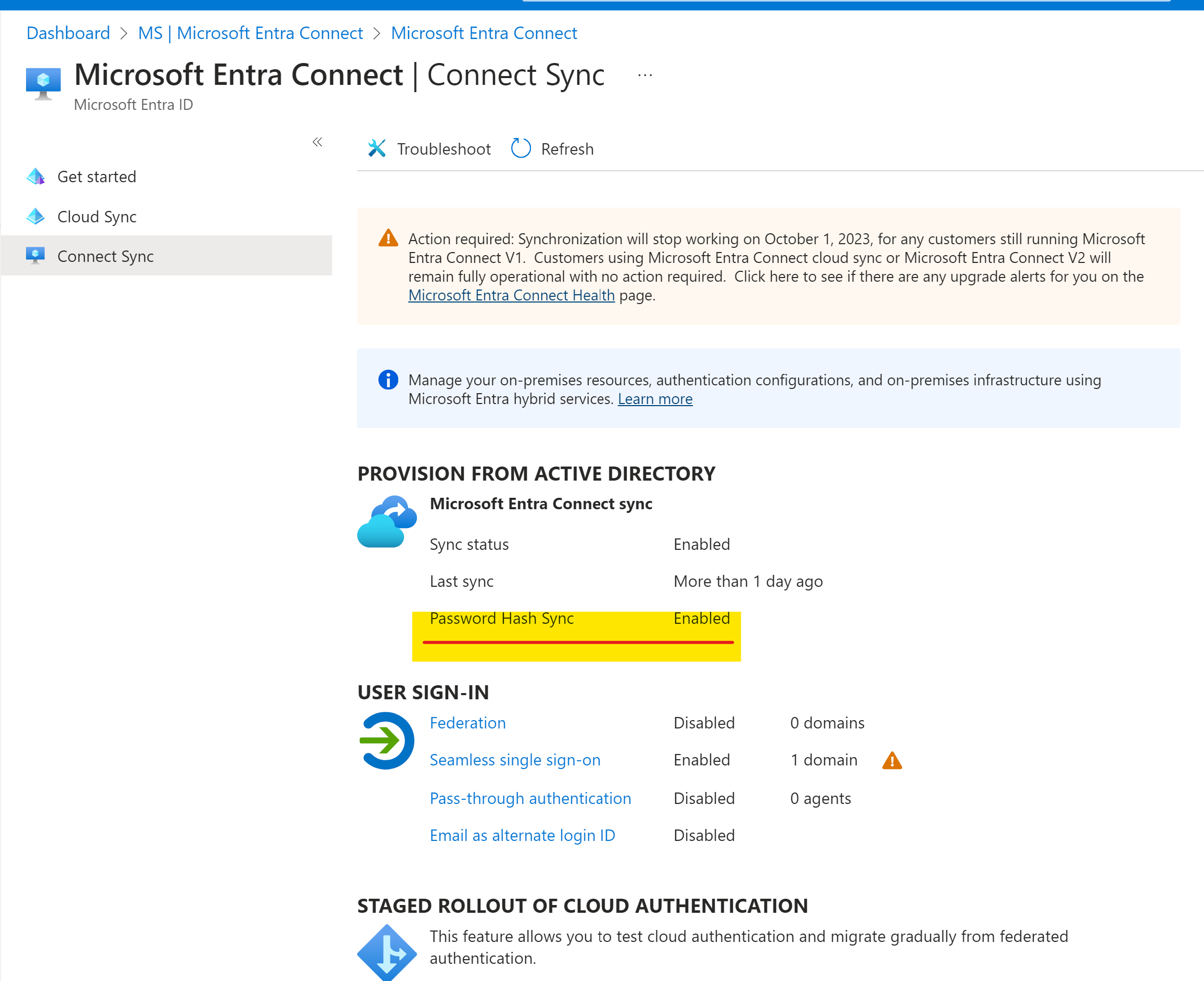 Unable to retrieve Azure Active Directory Configuration message ... Unable to retrieve Azure Active Directory Configuration message ...