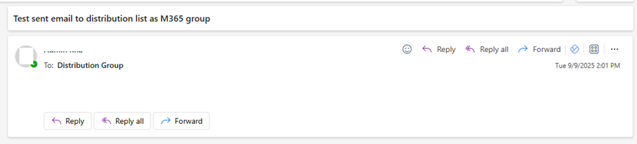 Query related to Distribution List - Microsoft Q&A
