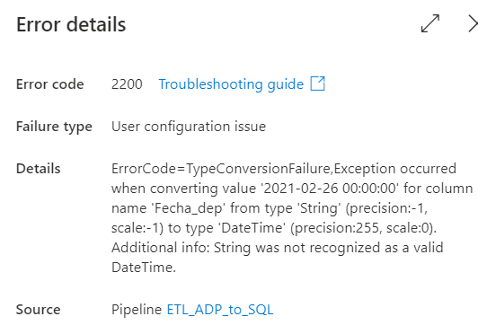Convert Date In String To Datetime2 Sql Type In Data Factory Microsoft Qanda