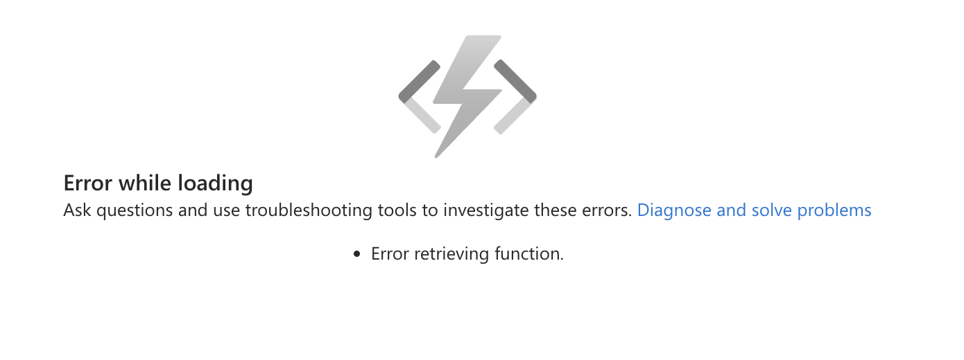 How Can I Create A New Azure Function In Azure Portal Without Getting The Error Error While