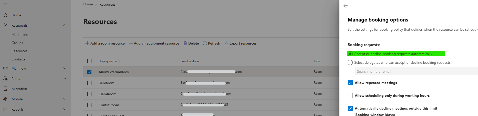 Every booking in meeting room is set as tentative - Microsoft Q&A
