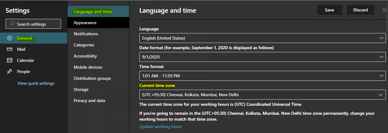 Office 365 timestamp is 12 hours behind real time. - Microsoft Q&A