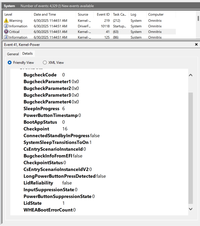 How to Diagnose and Fix Event 41 Kernel Power? - Microsoft Q&A