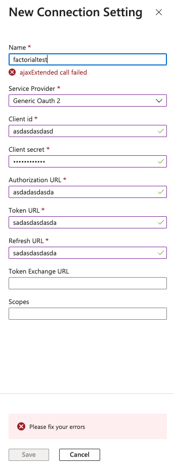 Error Trying To Create An Oauth Connection On Bot Microsoft Qanda 1888