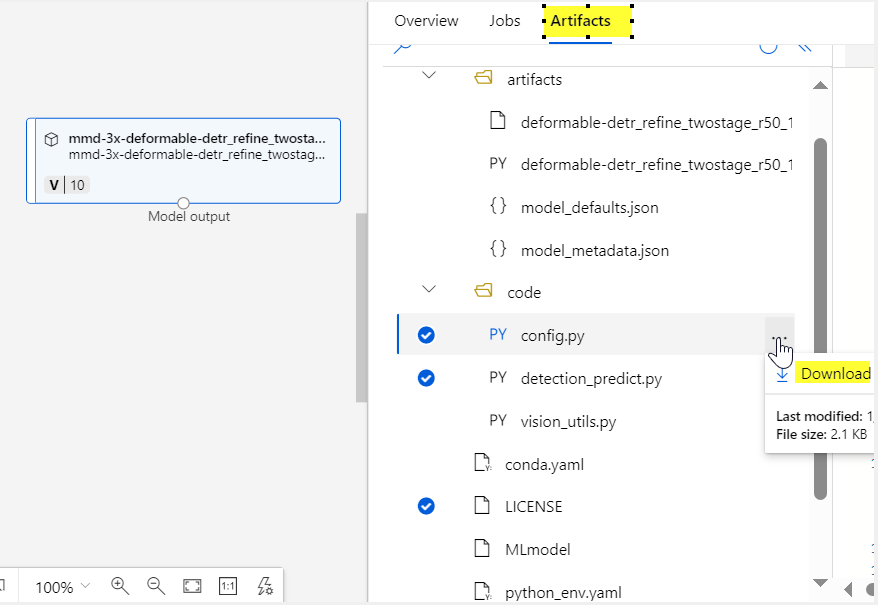 Where can I find the yaml and python files of the components and ...