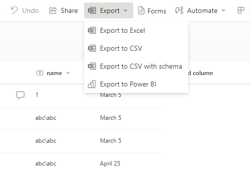 Why is [List] displayed after i perform a data import from Sharepoint ...