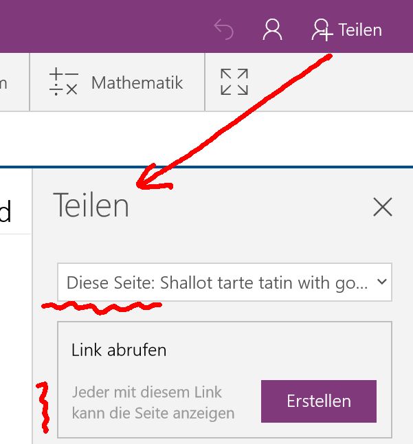 OneNote einzelne Seiten freigeben - Microsoft Q&A
