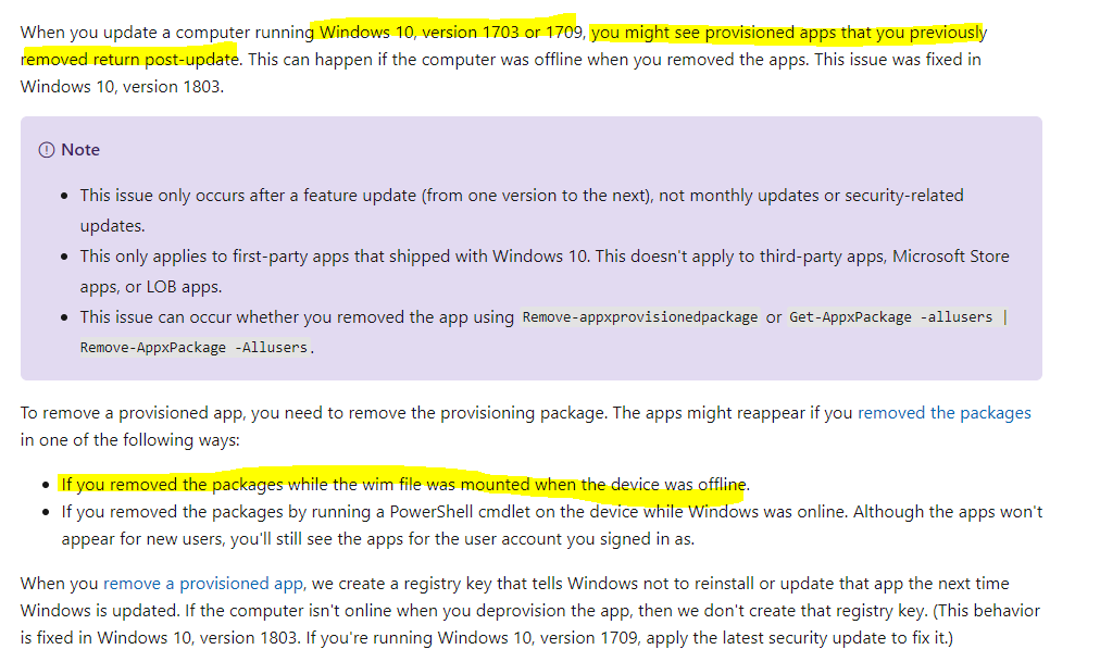 Removin all of the built-in apps to syspep/capture - Microsoft Q&A