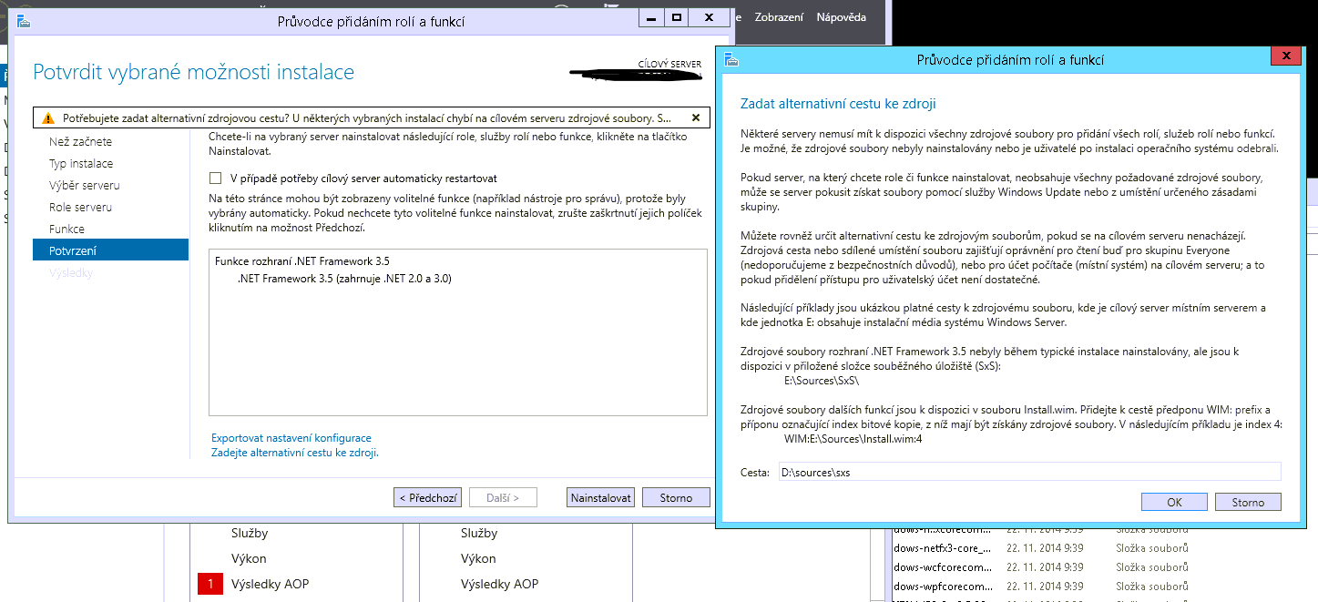 Unable install NetFX3 into Windows server 2012R2 - Microsoft Q&A