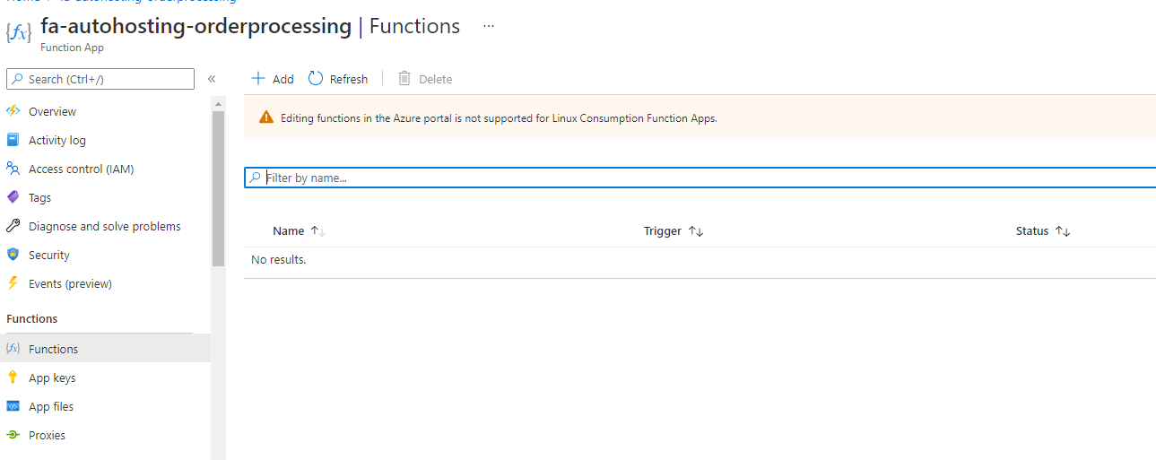 Azure functions - Deployment with azure repo does not work - Microsoft Q&A