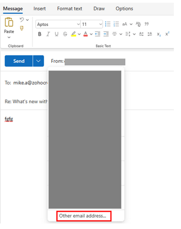 Outlook will not let me change the reply email in using the reply ...