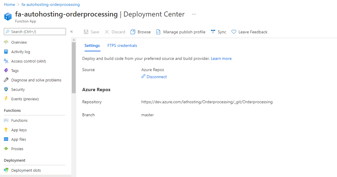 Azure Functions Deployment With Azure Repo Does Not Work Microsoft Qanda 3941