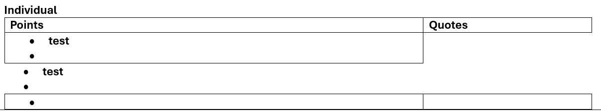 Bullets in tables taking out of table structure. How to fix layout ...
