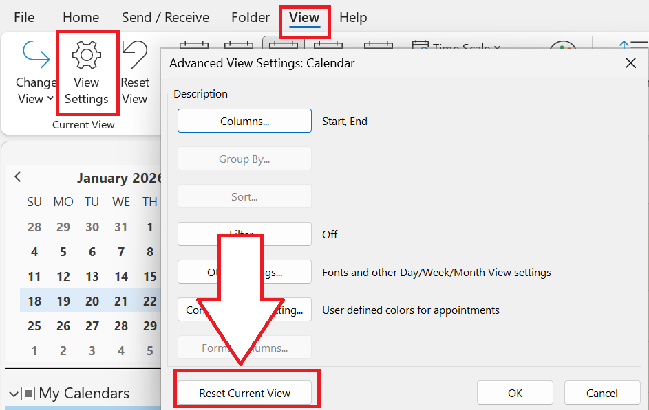Why does my calendar view keep changing on its own accord? - Microsoft Q&A