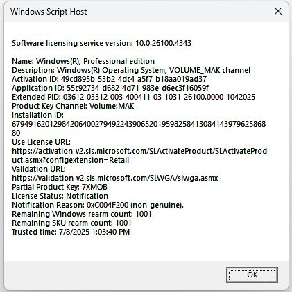 Re-activation of Windows 11 after hardware change fails. Get Help does the same loop every time ...