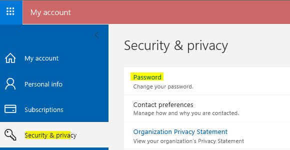 how to change password - Microsoft Q&A