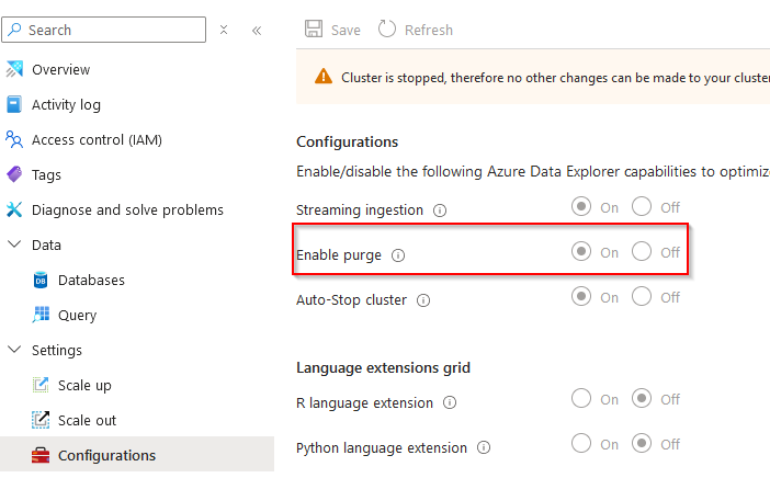 How to run a purge command in ADX using ADF? - Microsoft Q&A