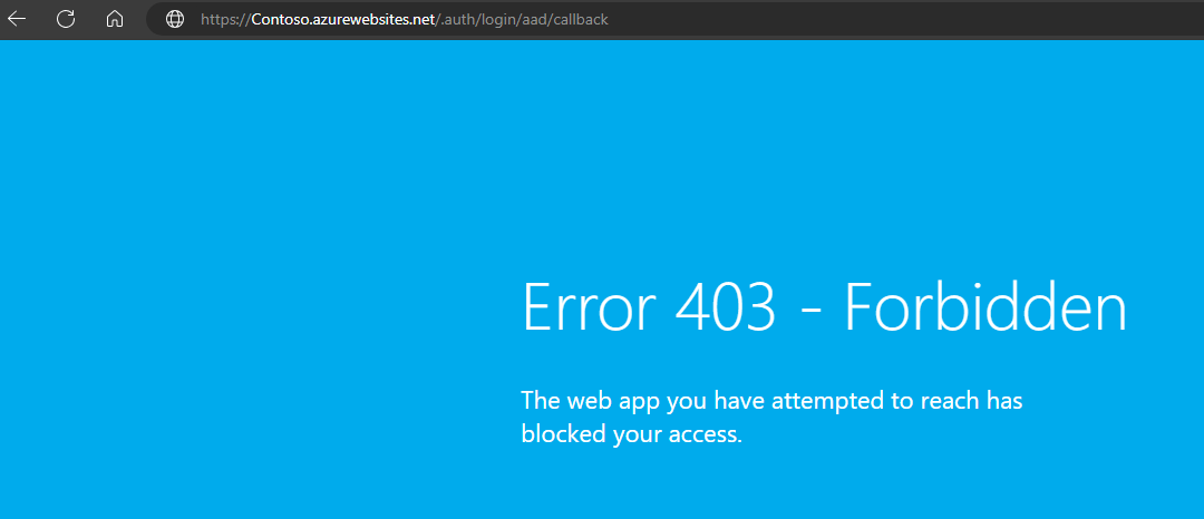 Azure App Service Easy Auth and Callback path issue - Microsoft Q&A Azure App Service Easy Auth and Callback path issue - Microsoft Q&A