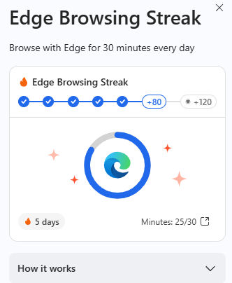 Browse with Edge- 30 mins- not working. I use Edge for much more than ...