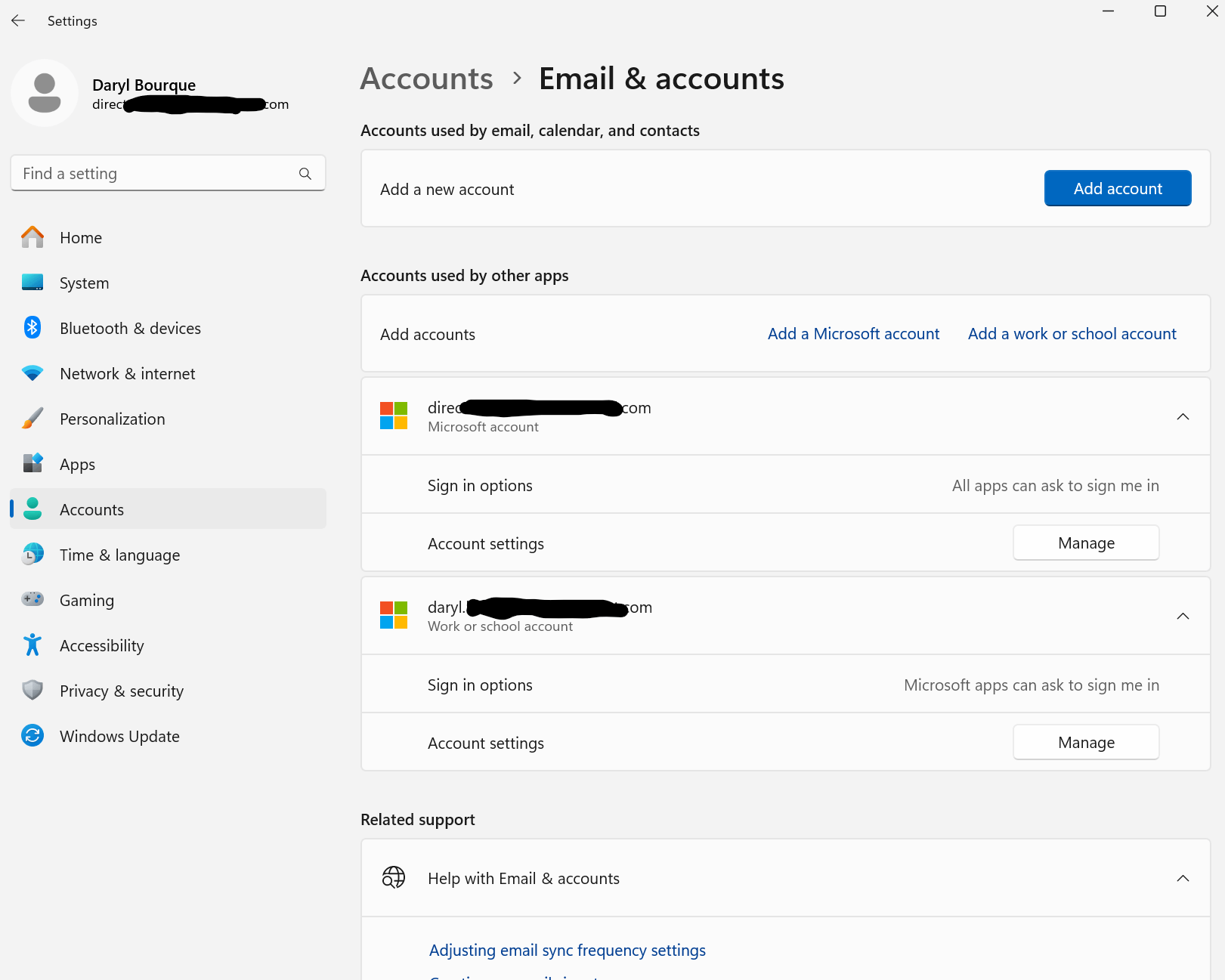 Change from one new microsoft account to a new one so I can use ...